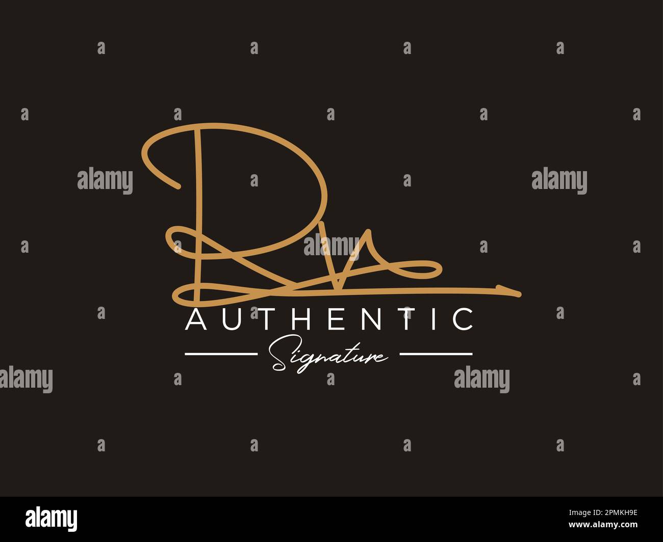 RV Signature Logo Template Vector Stock Vector Image & Art - Alamy