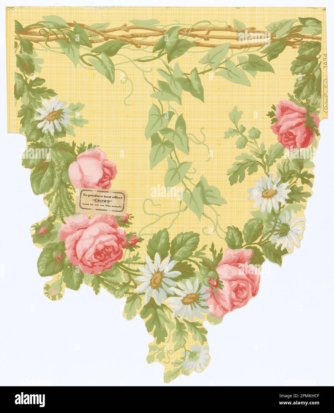 Frieze (USA); Manufactured by Gledhill Wall Paper Co.; machine-printed ...