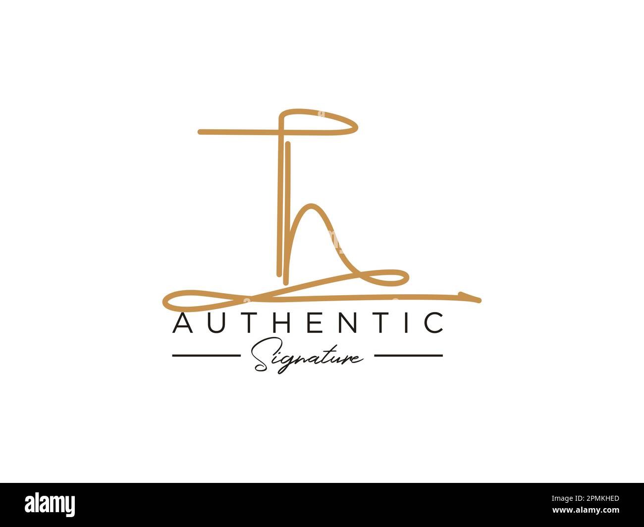 TH Signature Logo Template Vector Stock Vector Image & Art - Alamy