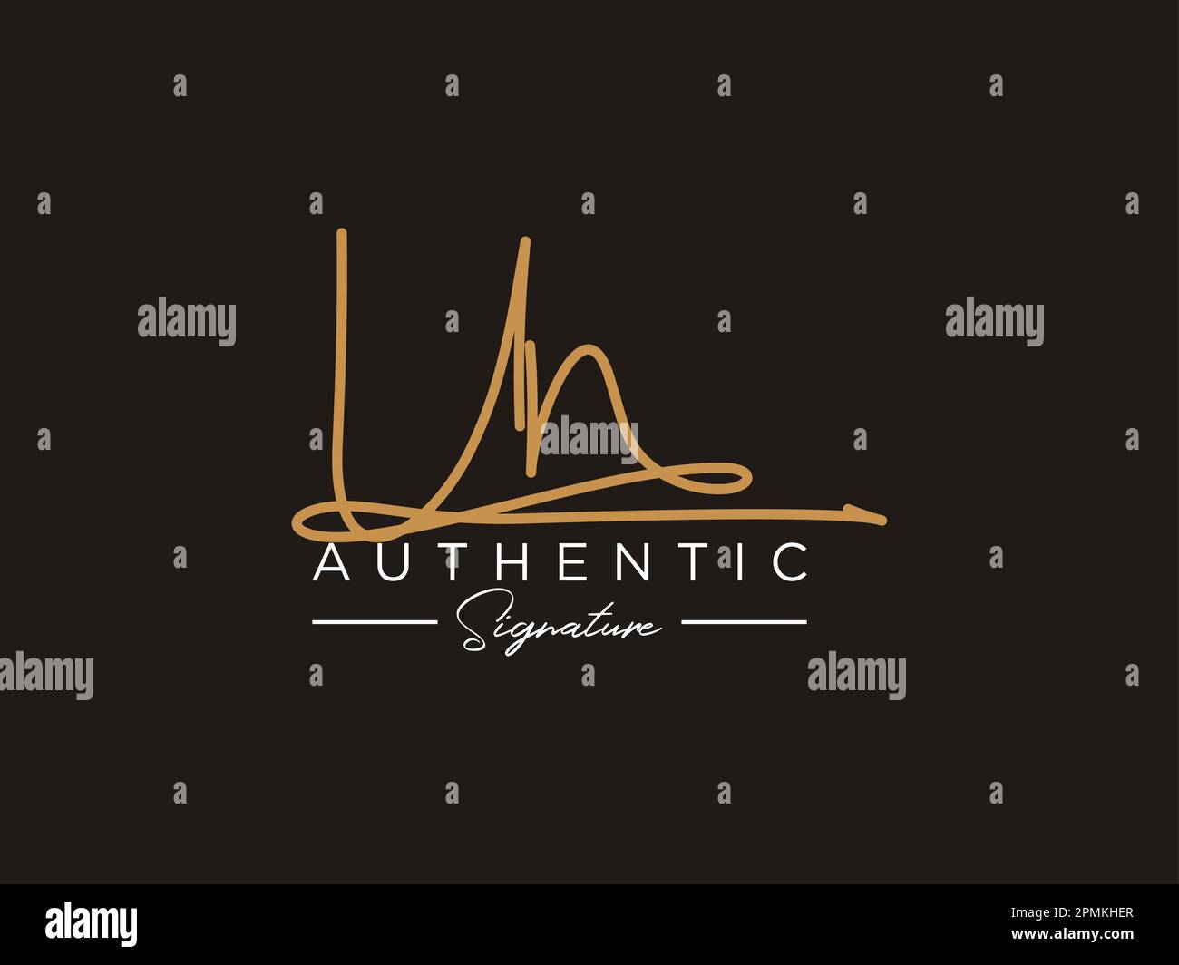 UN Signature Logo Template Vector Stock Vector Image & Art - Alamy