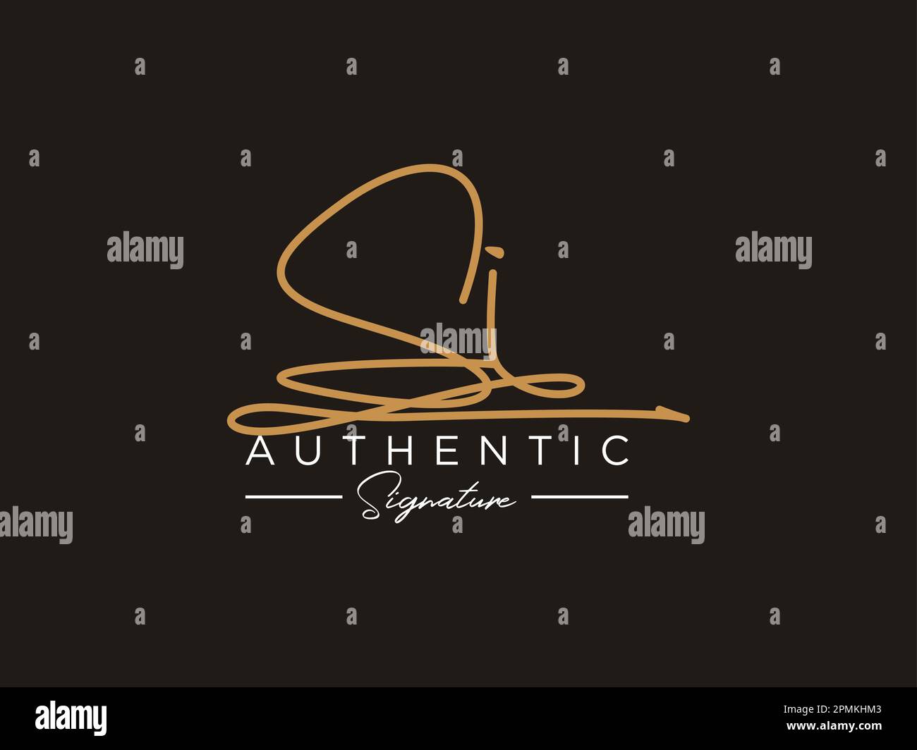 SI Signature Logo Template Vector Stock Vector Image & Art - Alamy