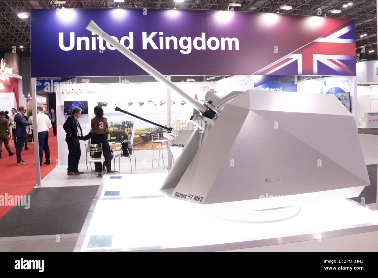 Rio De Janeiro, Brazil. 13th Apr, 2023. Bae Systems MK4 naval guns ...