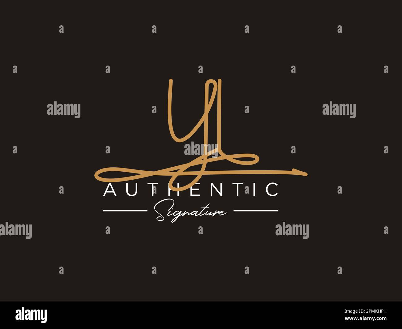 YL Signature Logo Template Vector Stock Vector Image & Art - Alamy