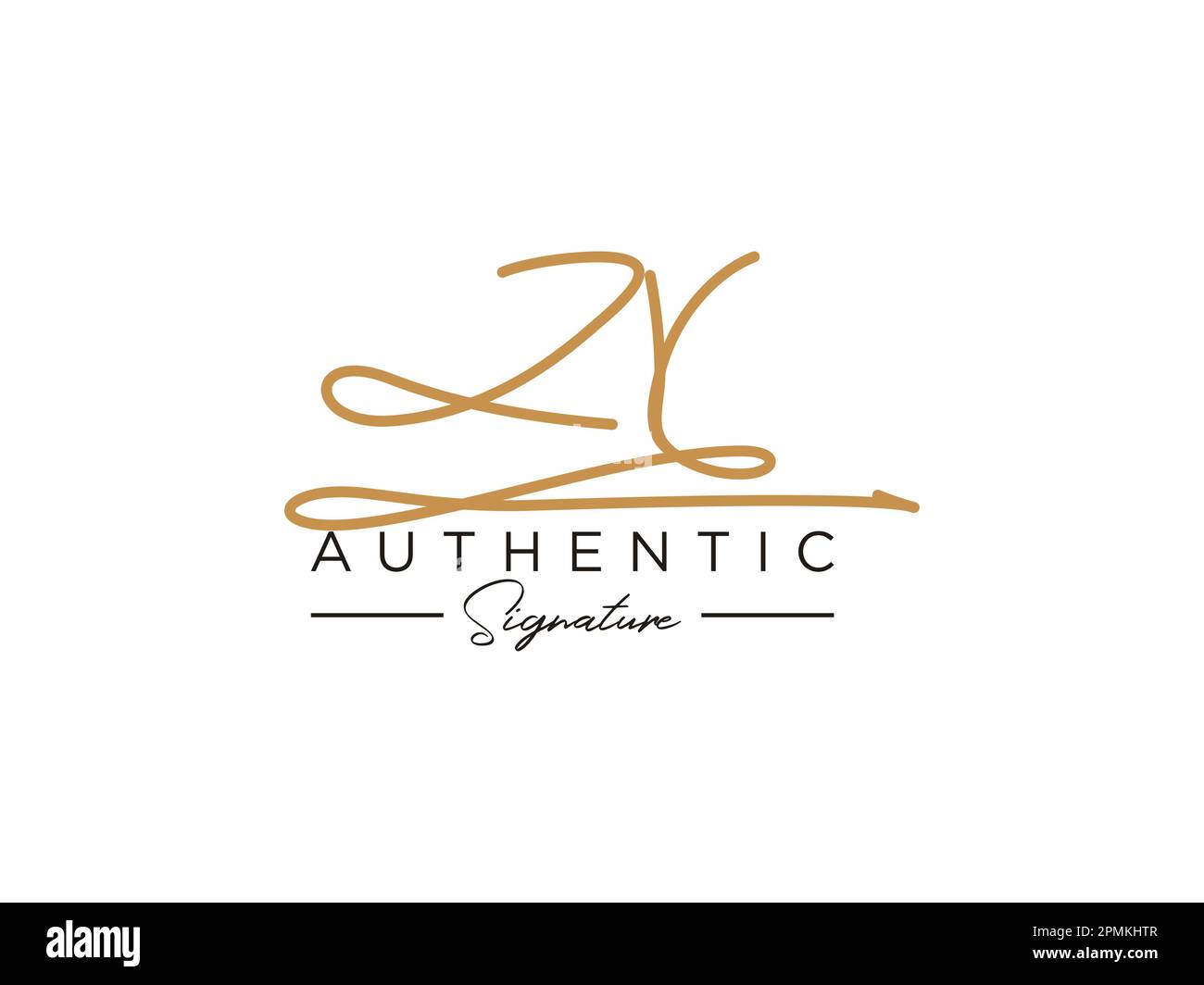 ZR Signature Logo Template Vector Stock Vector Image & Art - Alamy
