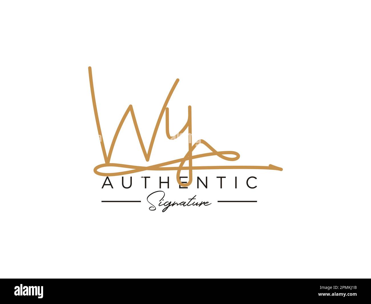 WY Signature Logo Template Vector Stock Vector Image & Art - Alamy
