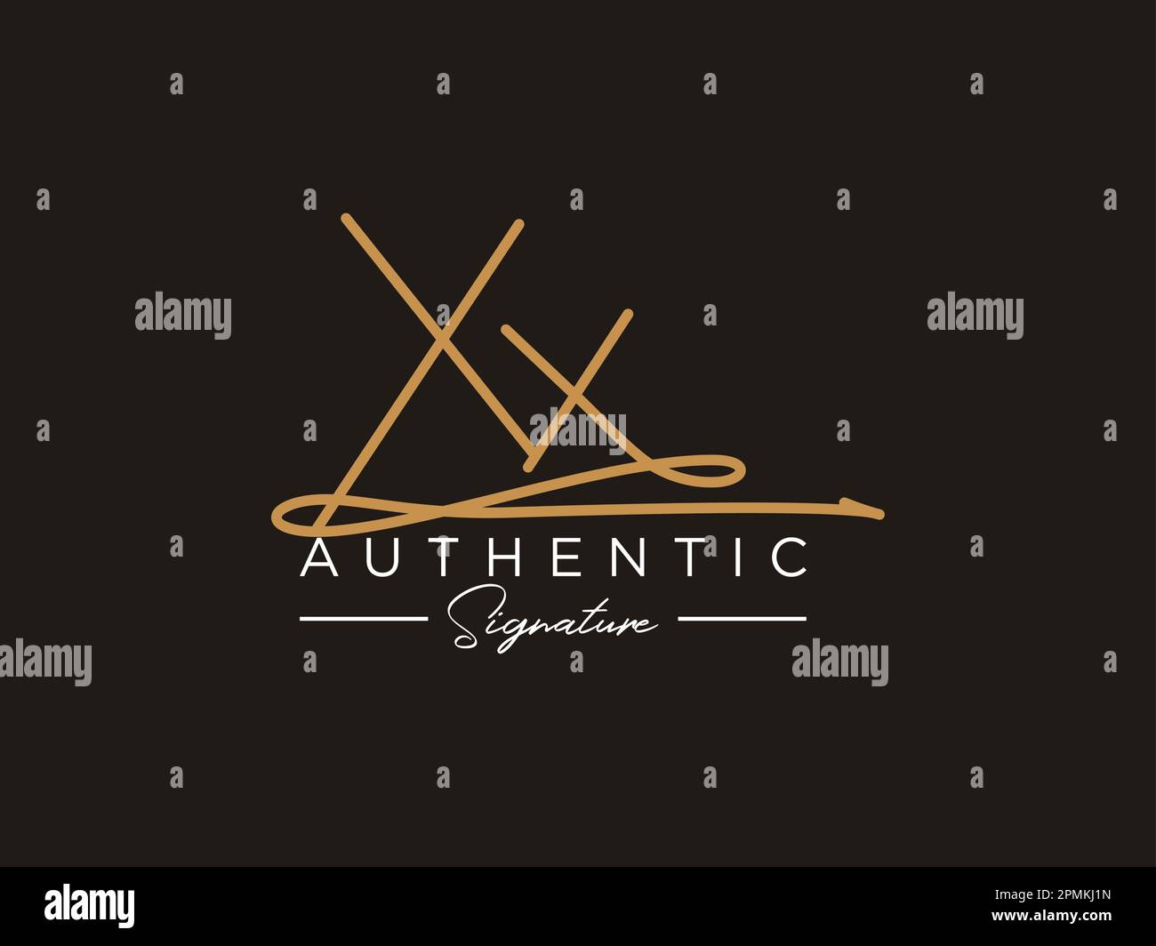 XX Signature Logo Template Vector Stock Vector Image & Art - Alamy