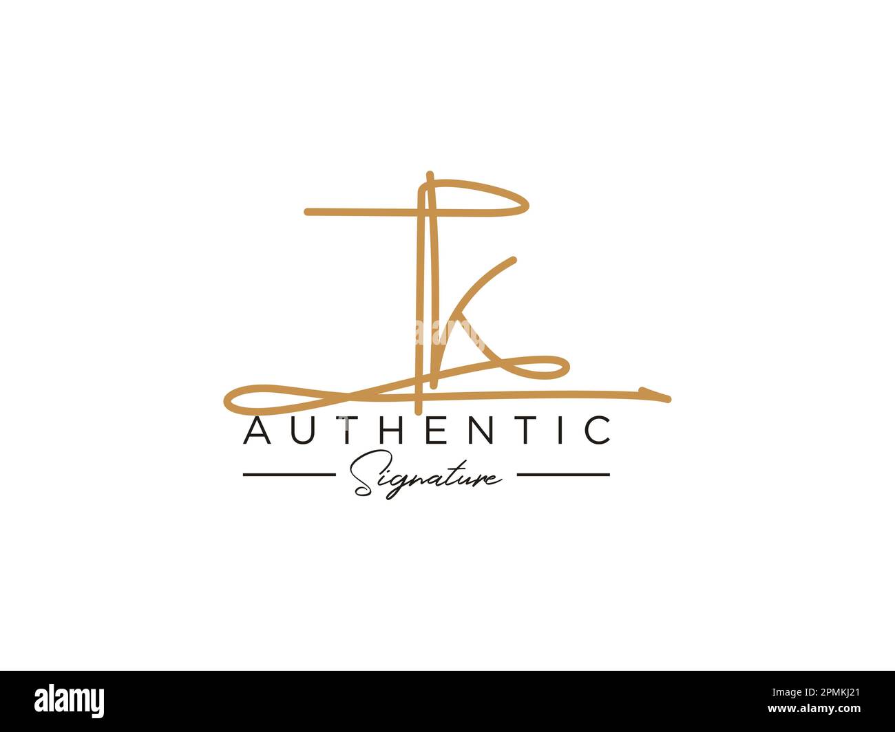 TK Signature Logo Template Vector Stock Vector Image & Art - Alamy