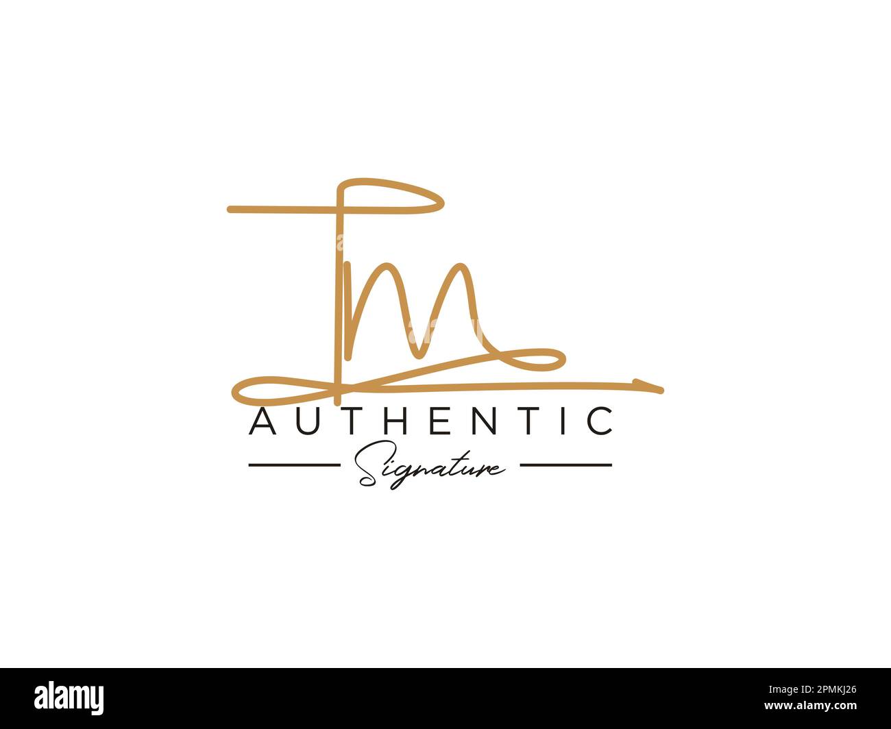 TM Signature Logo Template Vector Stock Vector Image & Art - Alamy