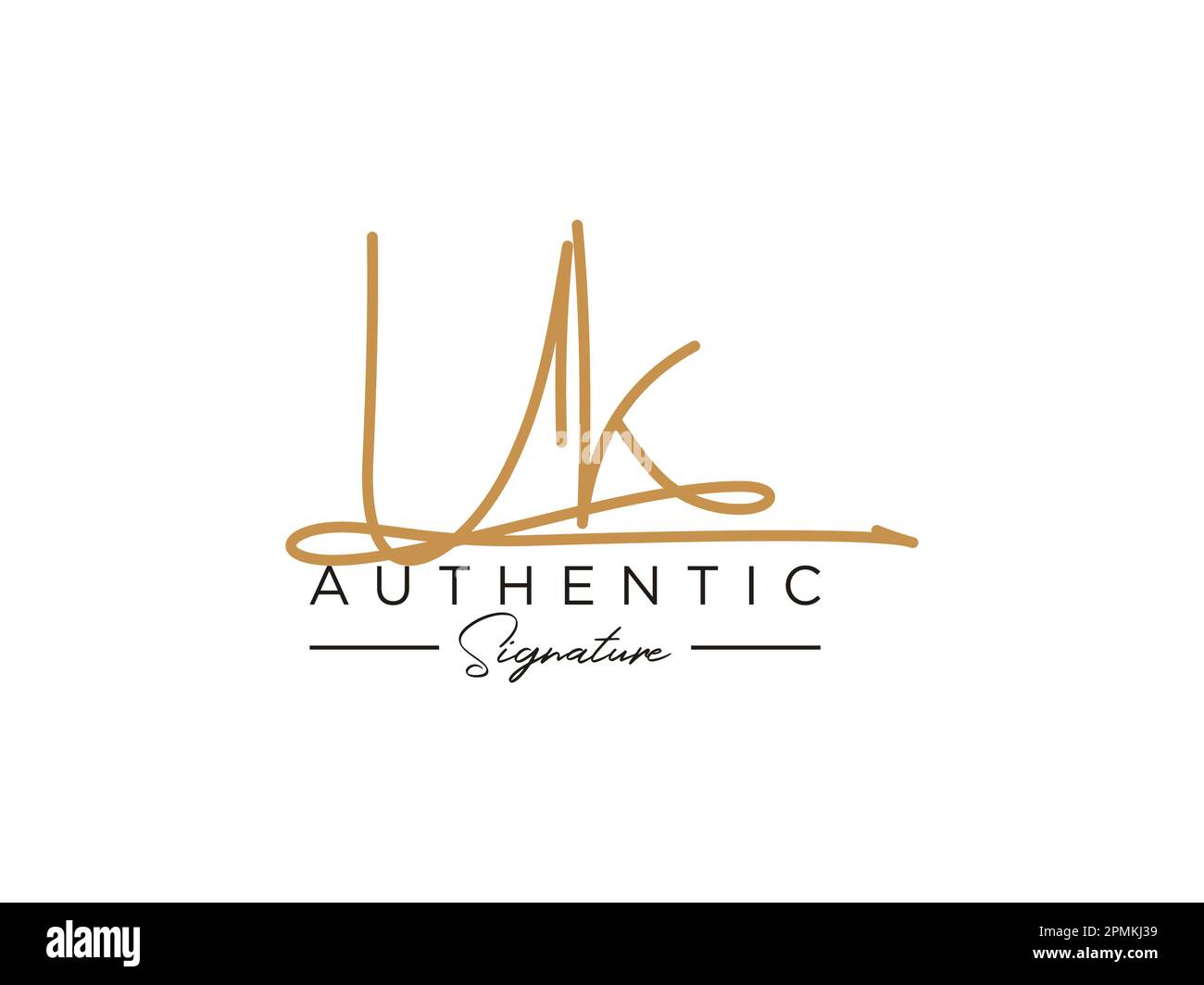 UK Signature Logo Template Vector Stock Vector Image & Art - Alamy