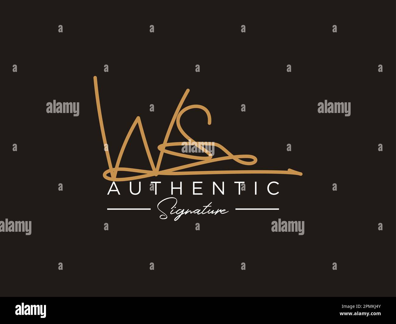 Handwritten ws vector vectors hi-res stock photography and images - Alamy