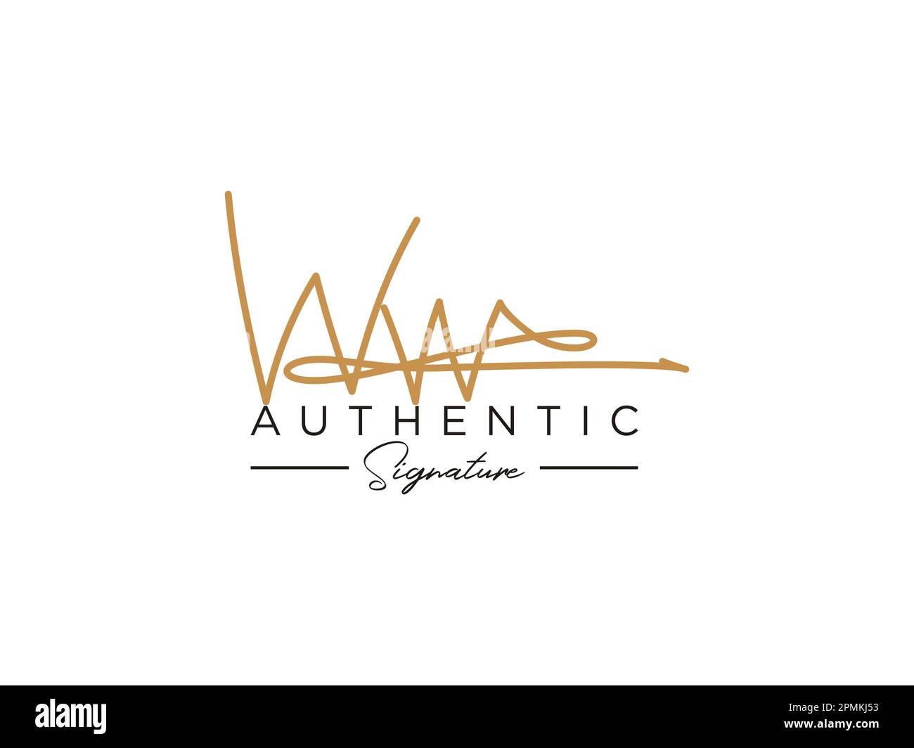 WW Signature Logo Template Vector Stock Vector Image & Art - Alamy