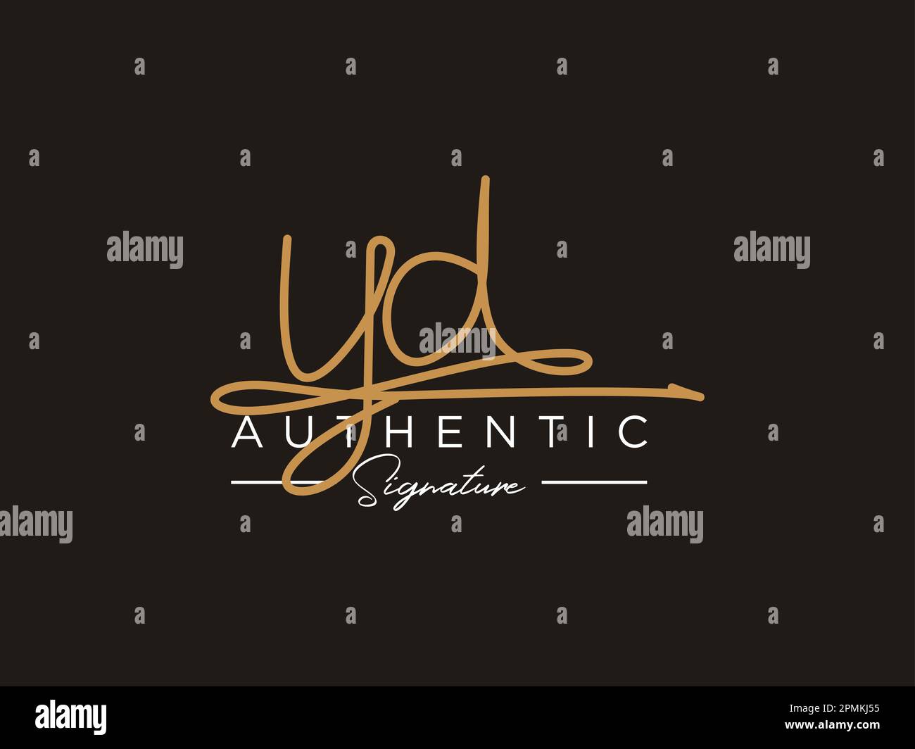 YD Signature Logo Template Vector Stock Vector Image & Art - Alamy