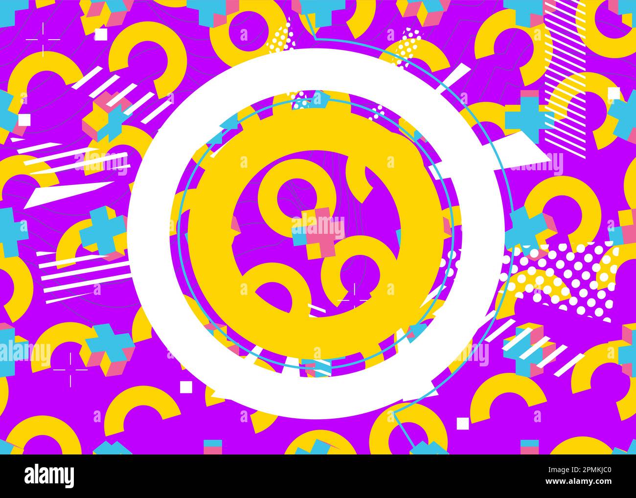 Blue, purple and yellow abstract deluxe geometric background ...