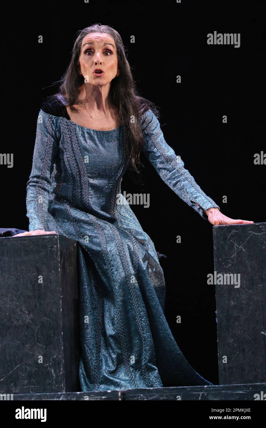 Madrid, Spain. 13th Apr, 2023. Actress Ana Belen performs during the ...