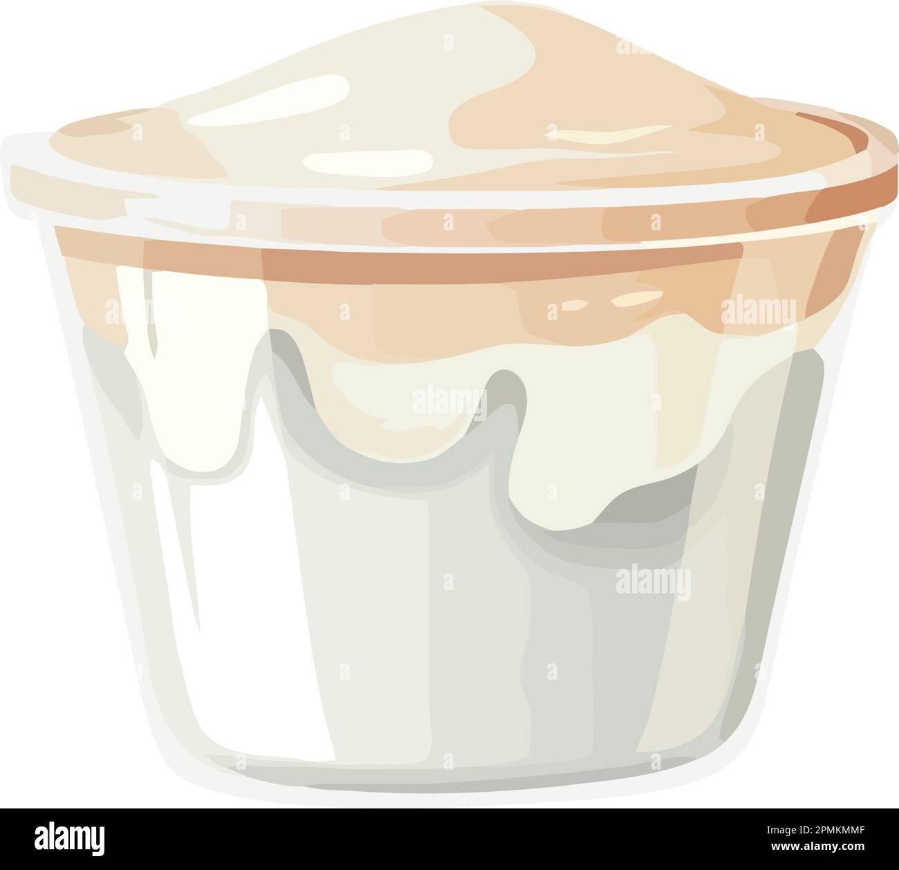 Fresh creamy yogurt healthy dairy Stock Vector Image & Art - Alamy