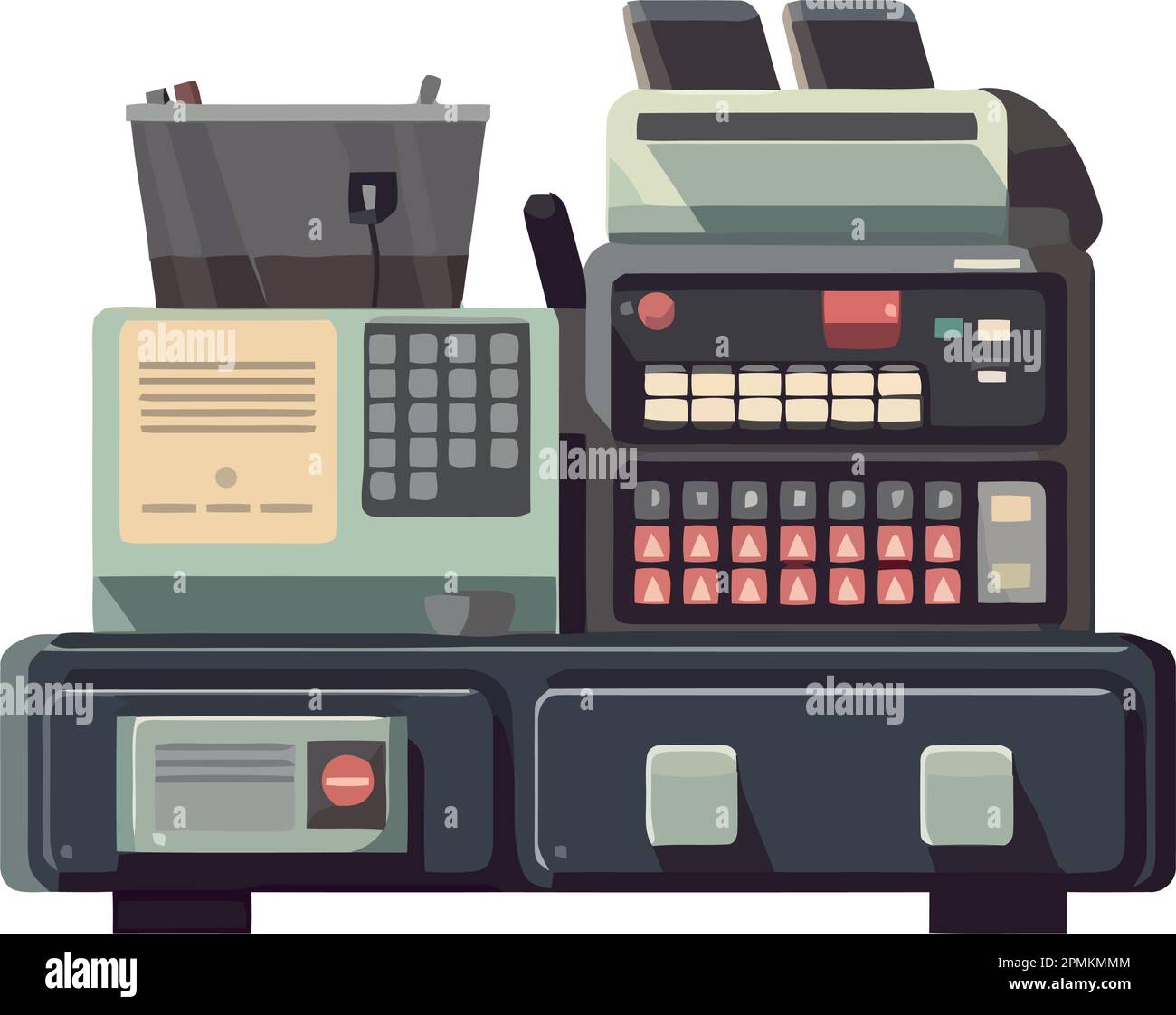 Modern register technology work Stock Vector Image & Art - Alamy