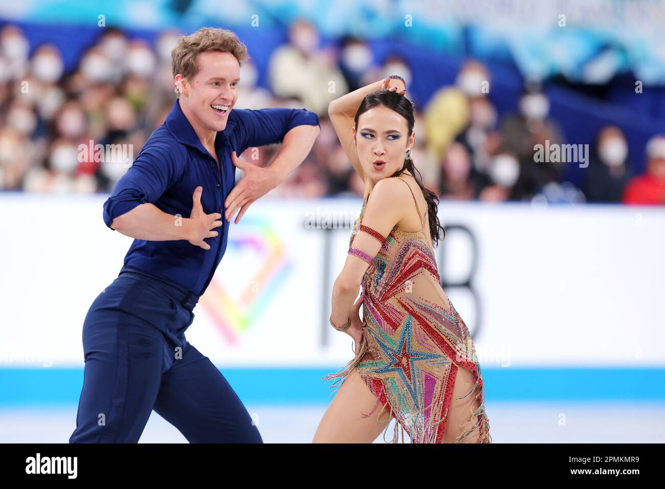 Tokyo, Japan. 13th Apr, 2023. Madison Chock & Evan Bates (USA) Figure ...
