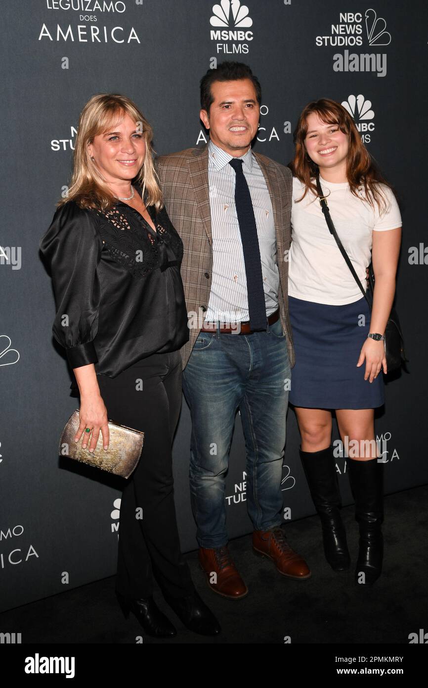New York, USA. 13th Apr, 2023. Justine Leguizamo, John Leguizamo and Allegra Leguizamo attend ...