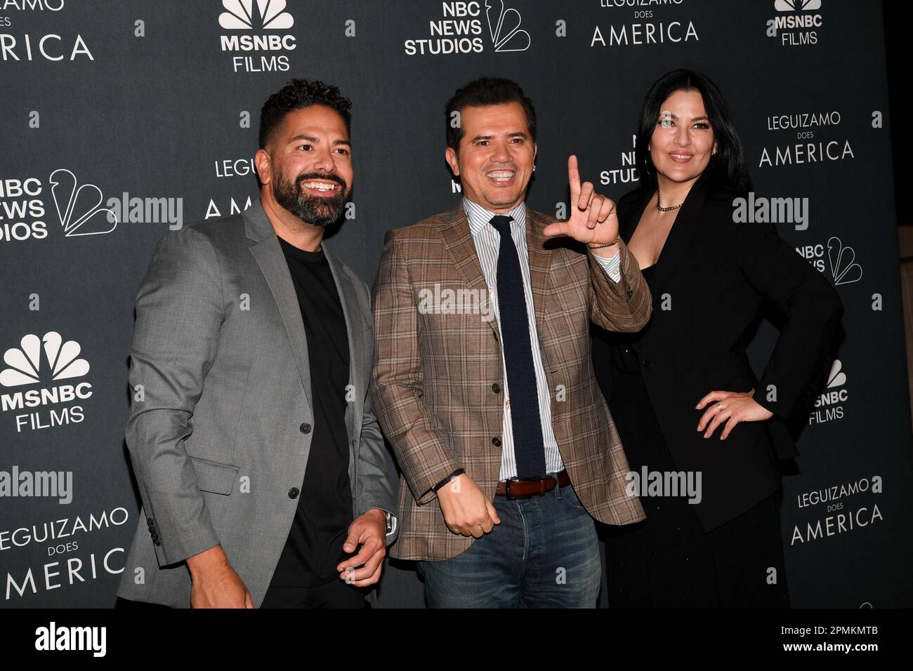 New York, USA. 13th Apr, 2023. Ben DeJesus, John Leguizamo and Carolina ...