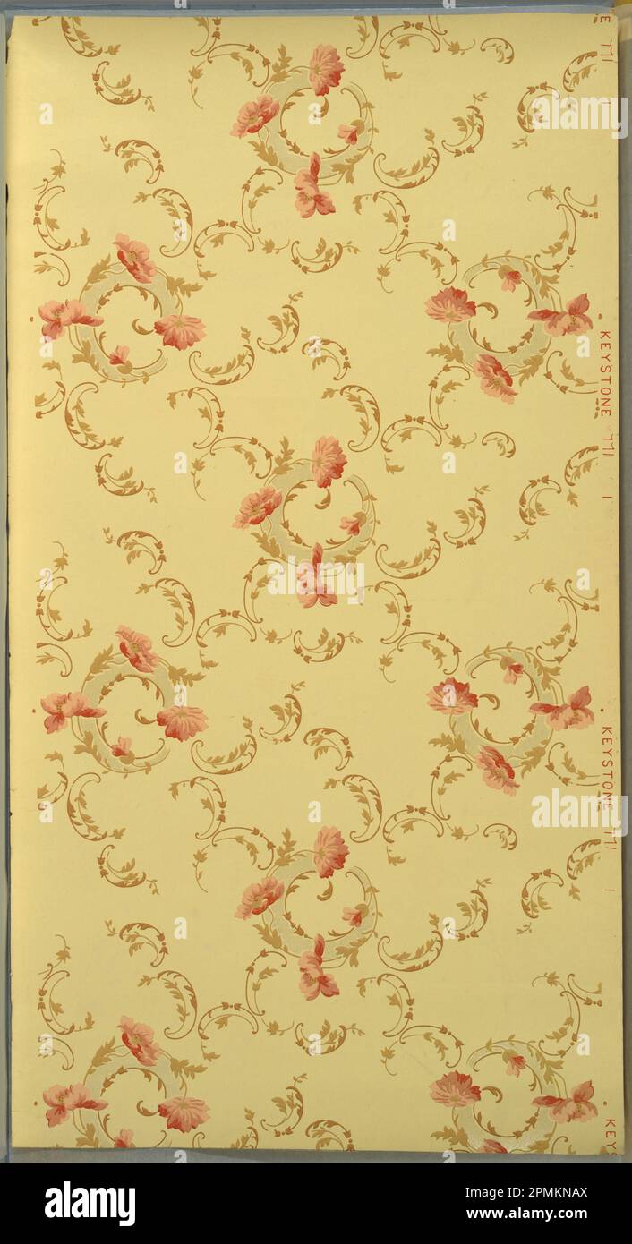 Ceiling Paper (USA); Manufactured by Keystone Wall-Paper Company ...