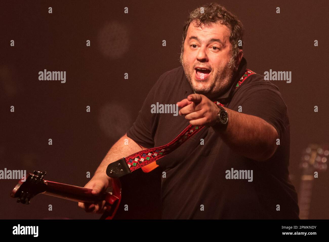 Curitiba, Brazil. 13th Apr, 2023. Fabio Elias, vocalist and guitarist ...