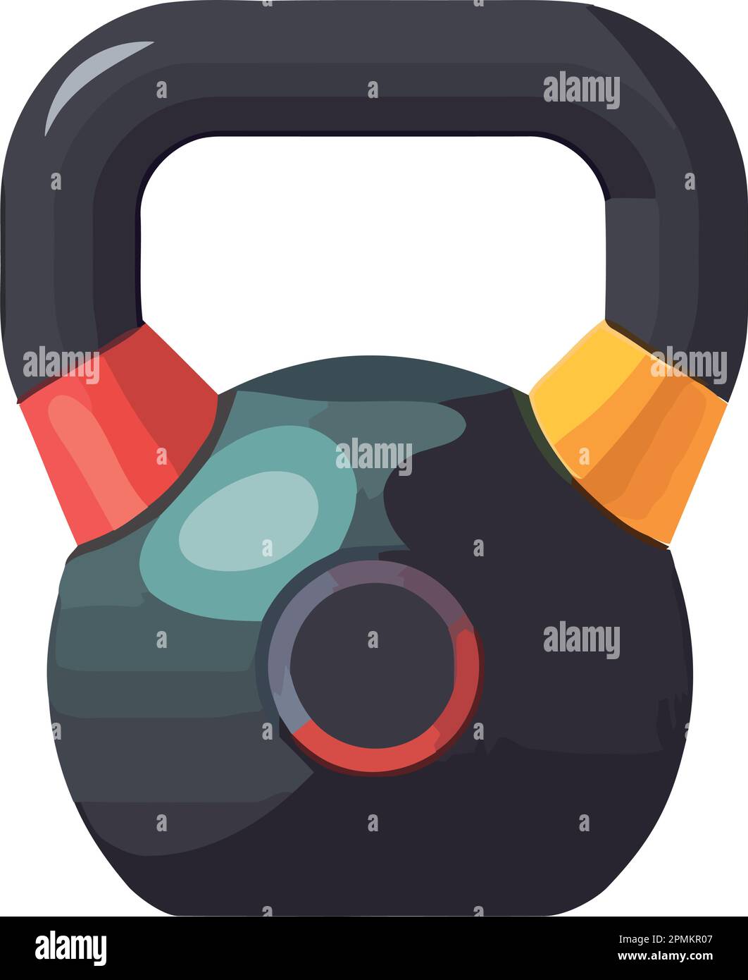 Strength symbolized by heavy metal gym equipment Stock Vector Image ...