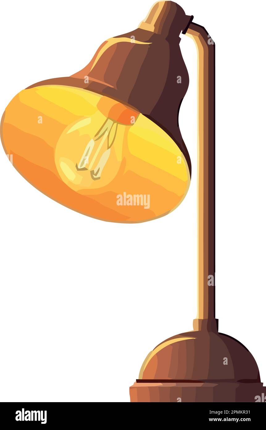 Shiny antique lamp illuminates Stock Vector Image & Art - Alamy