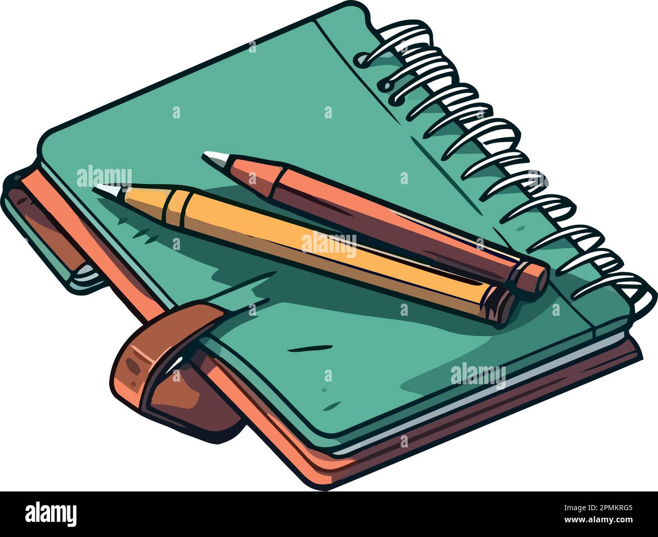 Learning with book and pencil Stock Vector Image & Art - Alamy