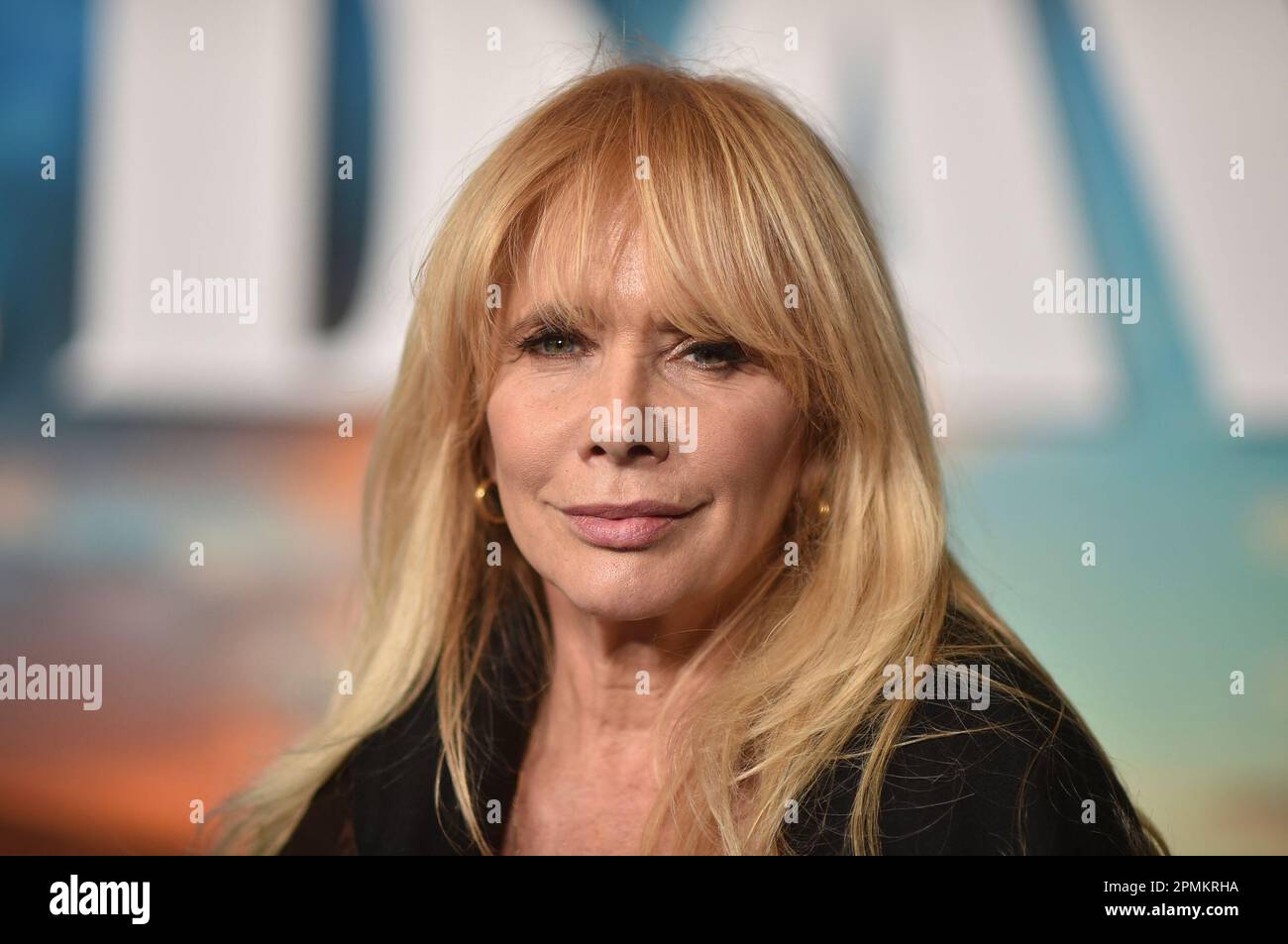 Rosanna Arquette arrives at the premiere of "Mrs. Davis" on Thursday ...