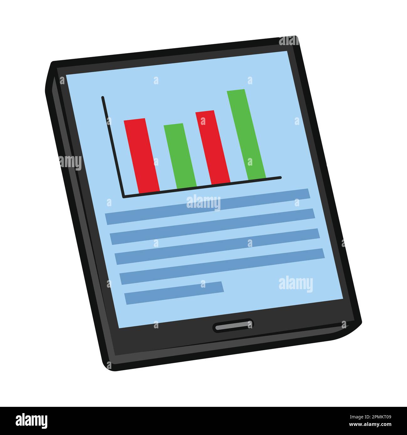 Tablet Use For Business Presentations. Business Icon Vector ...