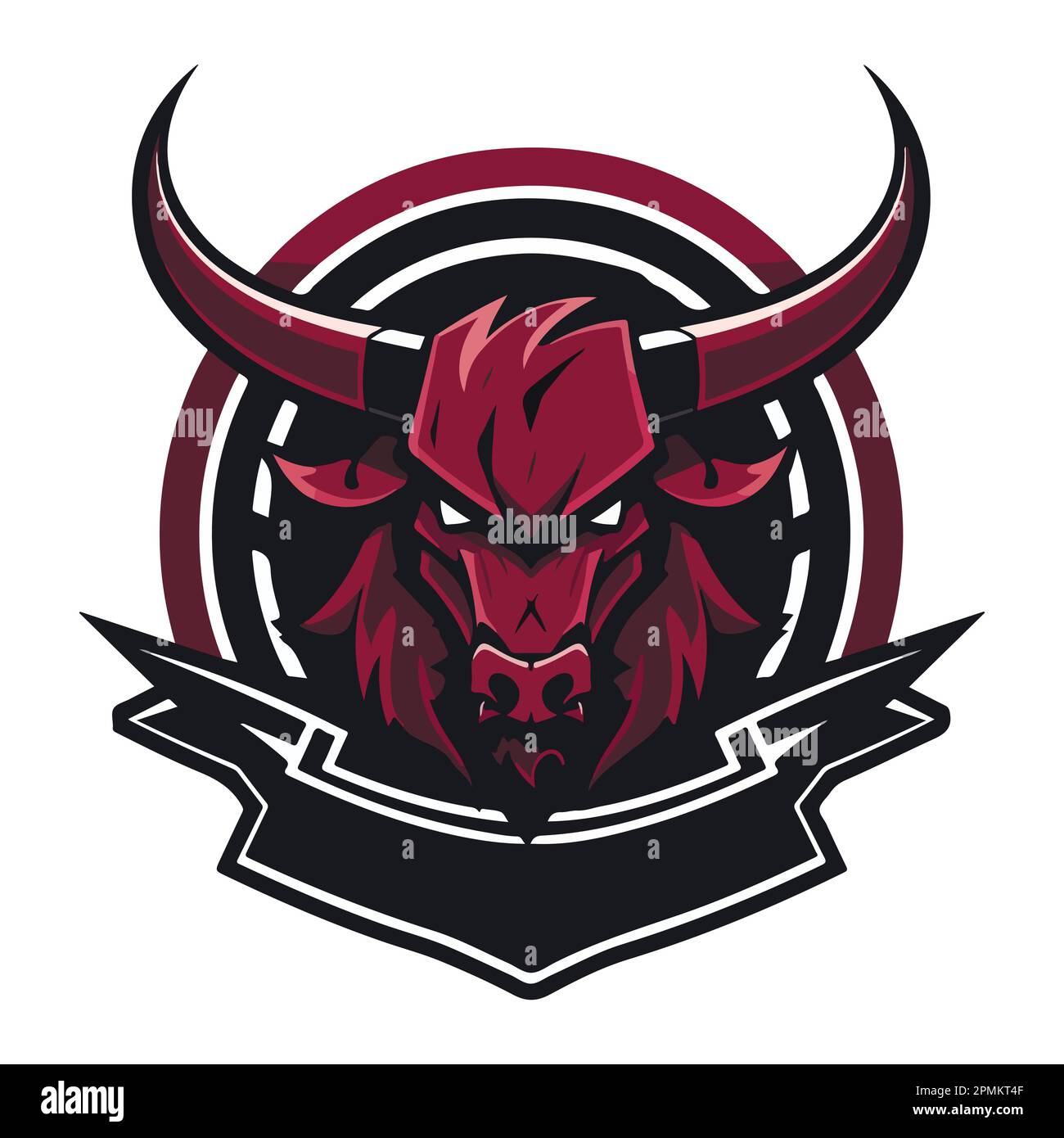 Yak logo design Stock Vector Images - Alamy