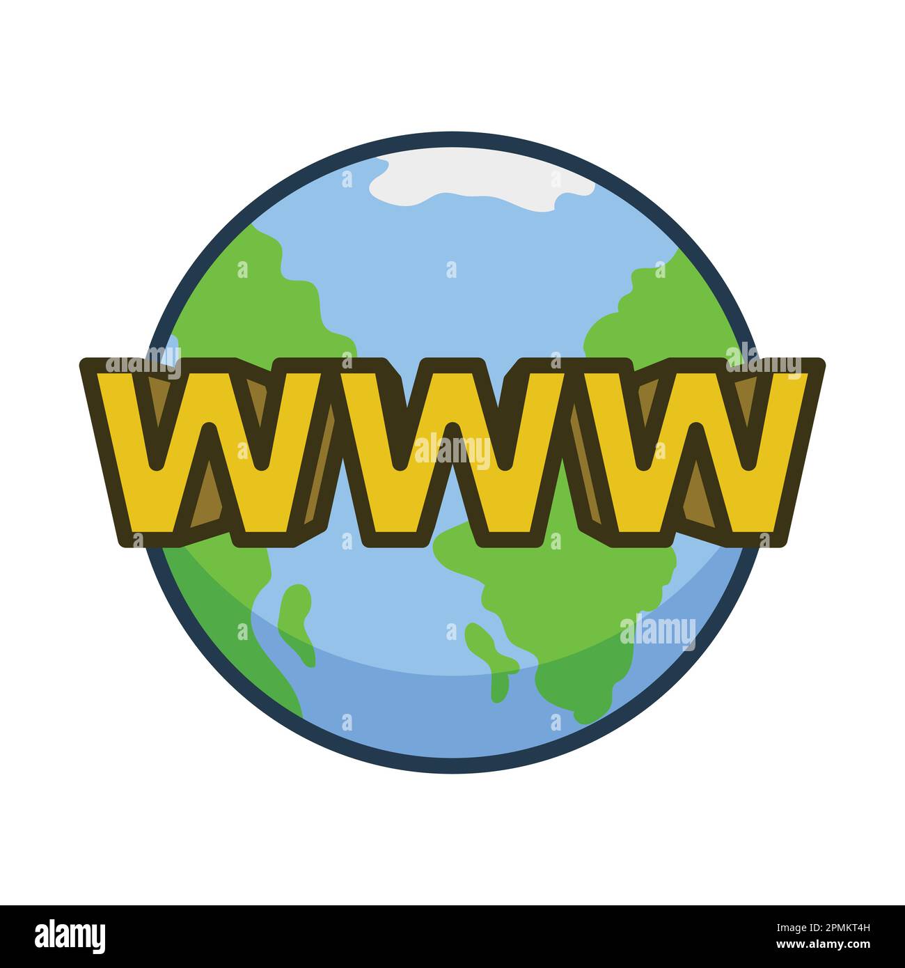 World Wide Web Technology. Business Icon Vector Illustration Stock ...