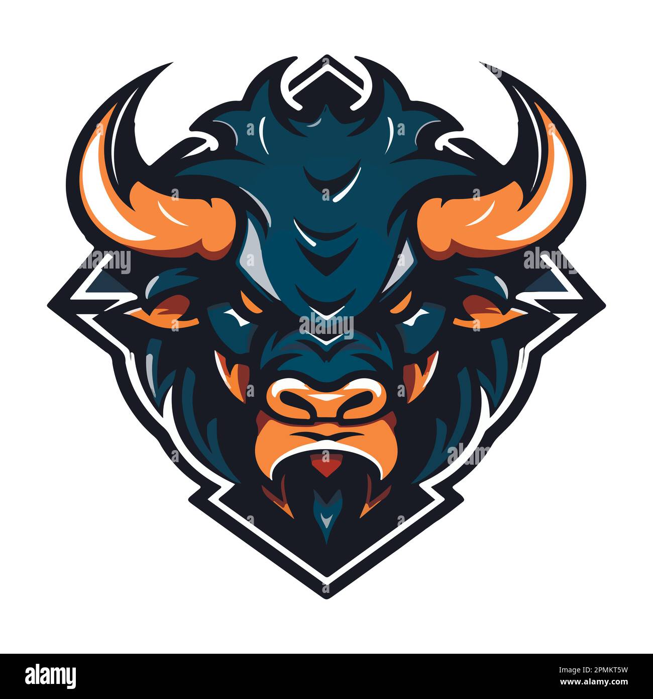 Yak logo design Stock Vector Images - Alamy