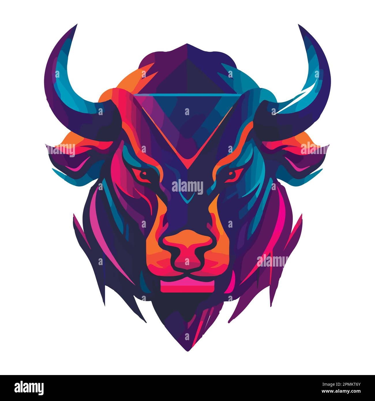 Yak logo design Stock Vector Images - Alamy