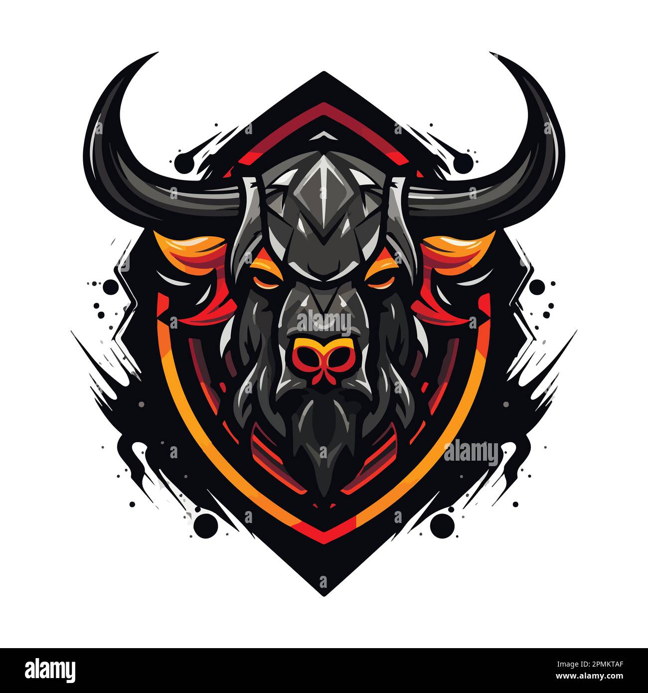 Yak logo design Stock Vector Images - Alamy