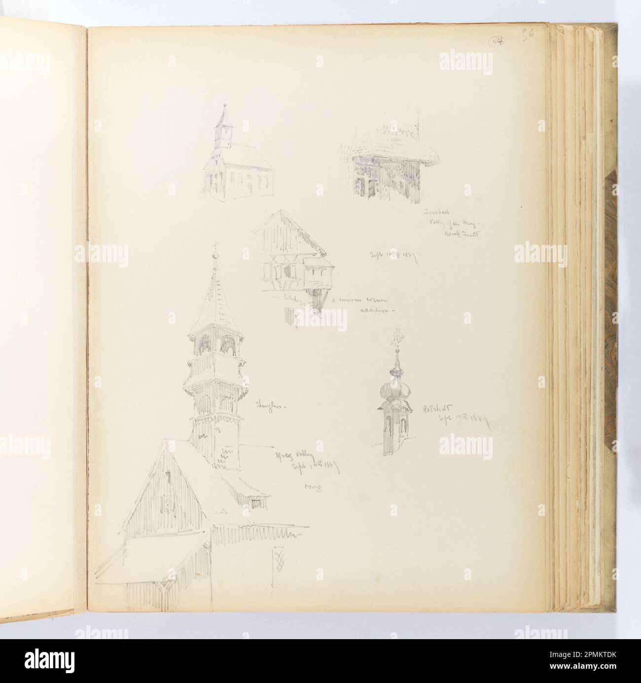 Sketches of architectural details this is a album hi-res stock ...
