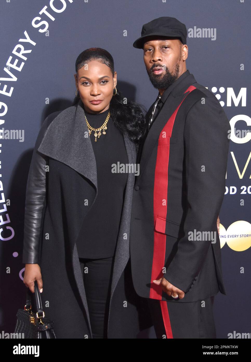 Los Angeles, California, USA . 13th April 2023 Rapper RZA and wife ...