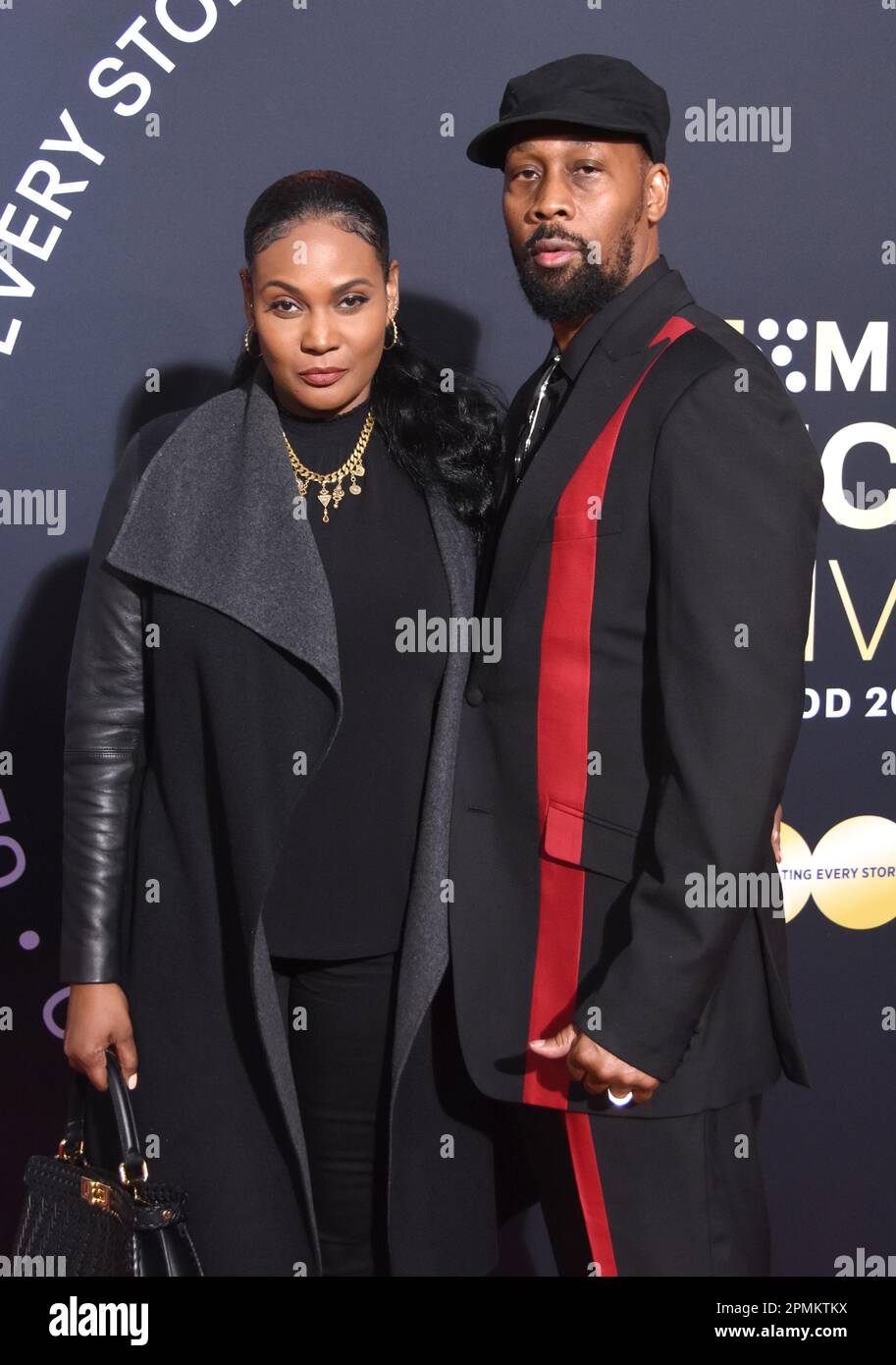 Los Angeles, California, USA . 13th April 2023 Rapper RZA and wife ...