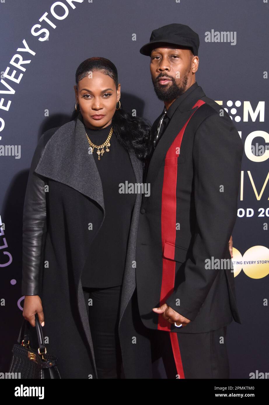 Los Angeles, California, USA . 13th April 2023 Rapper RZA and wife ...