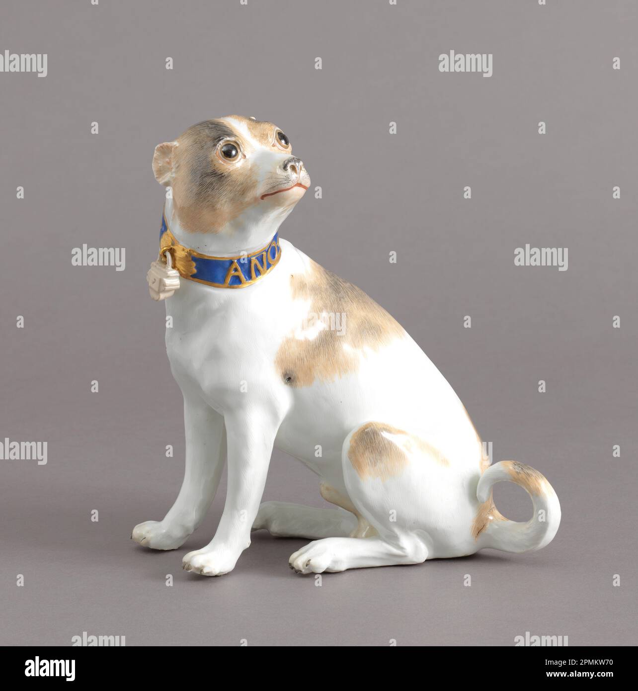 Figure of a Dog Figure; Manufactured by Meissen Porcelain Factory ...