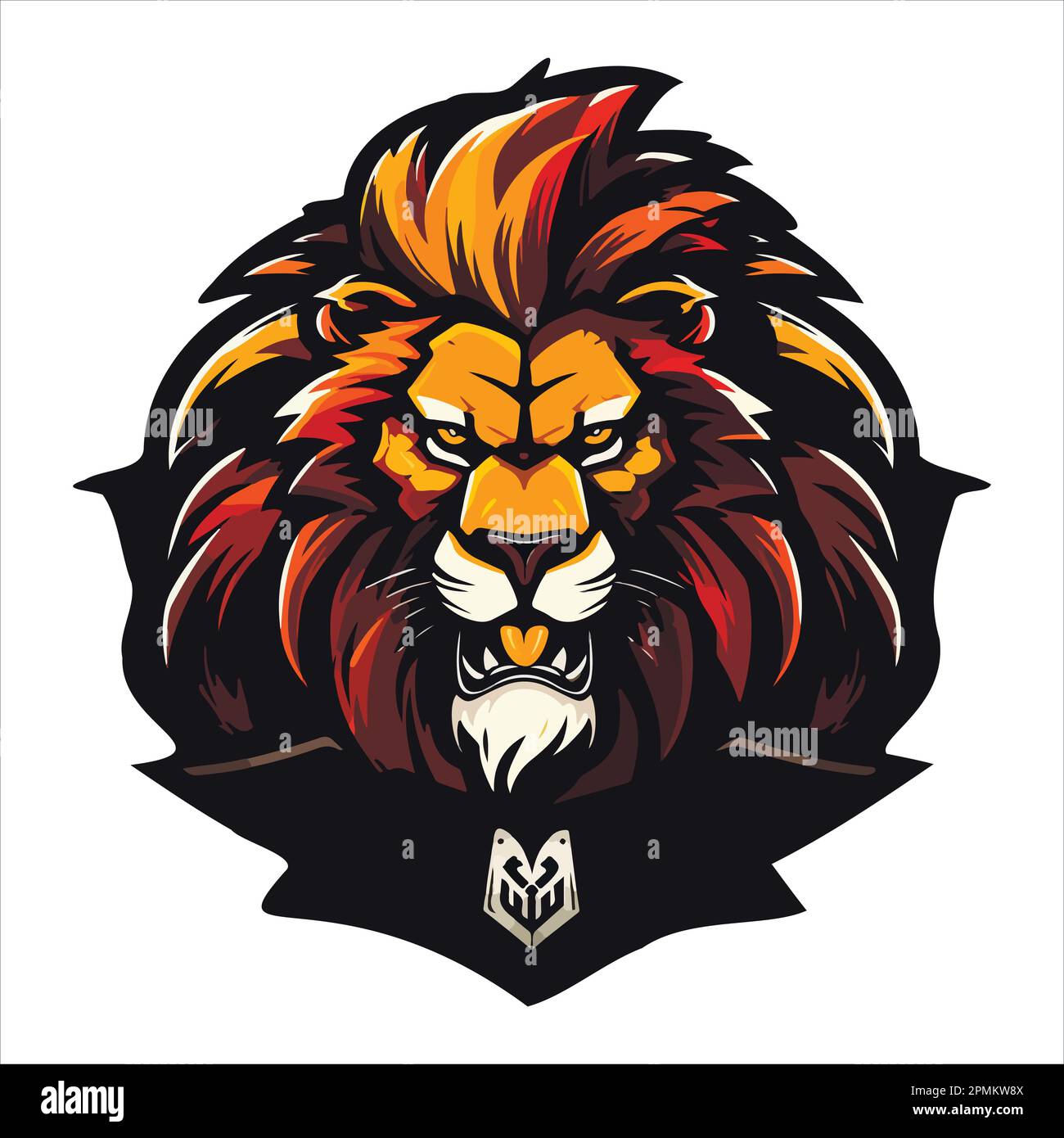 Rasta Lion Head Stencil