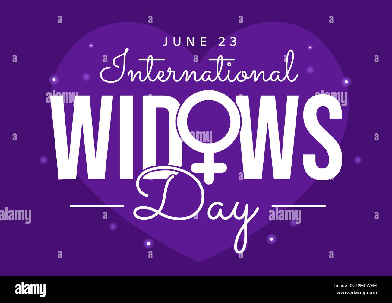 International Widows Day Vector Illustration on June 23 with Woman ...