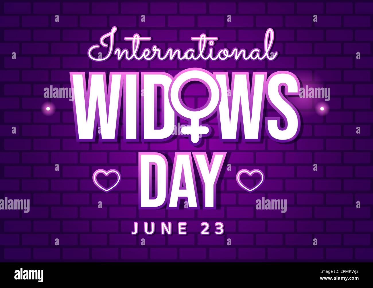 International Widows Day Vector Illustration on June 23 with Woman ...