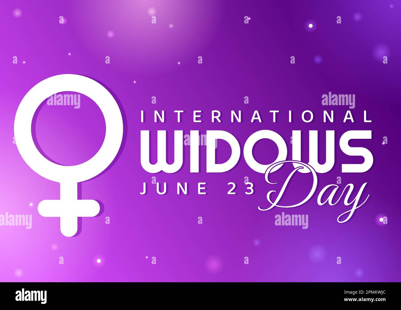 International Widows Day Vector Illustration on June 23 with Woman ...