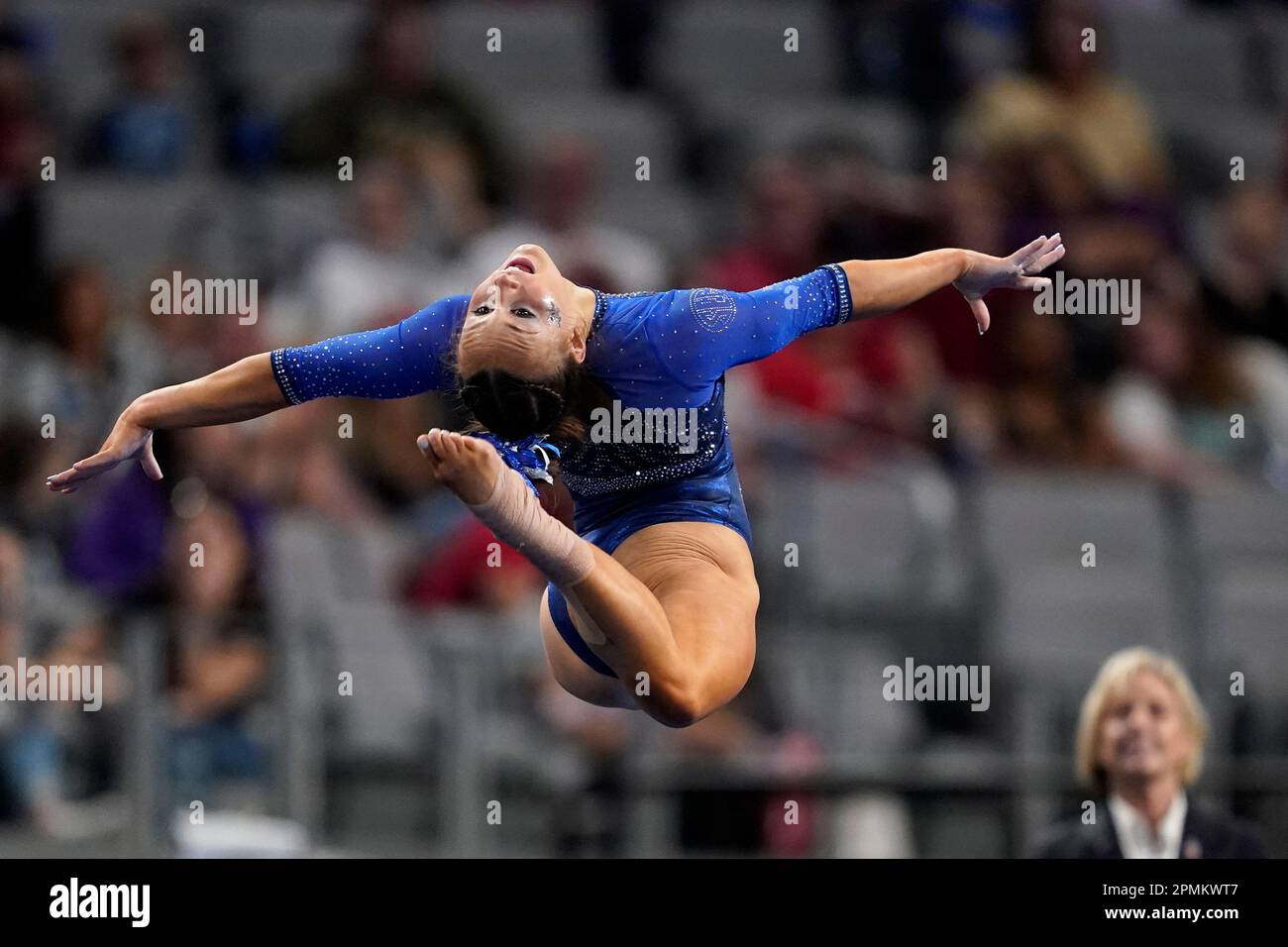 Kentucky's Raena Worley competes on the floor exercise during the ...