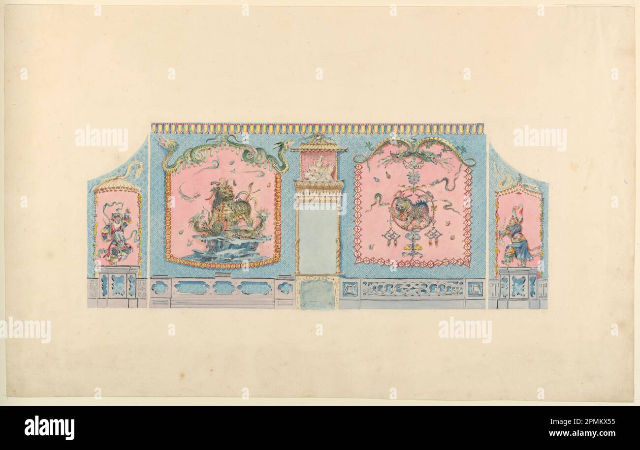 Drawing, Proposed Design for the West Wall of the Music Room, Royal ...