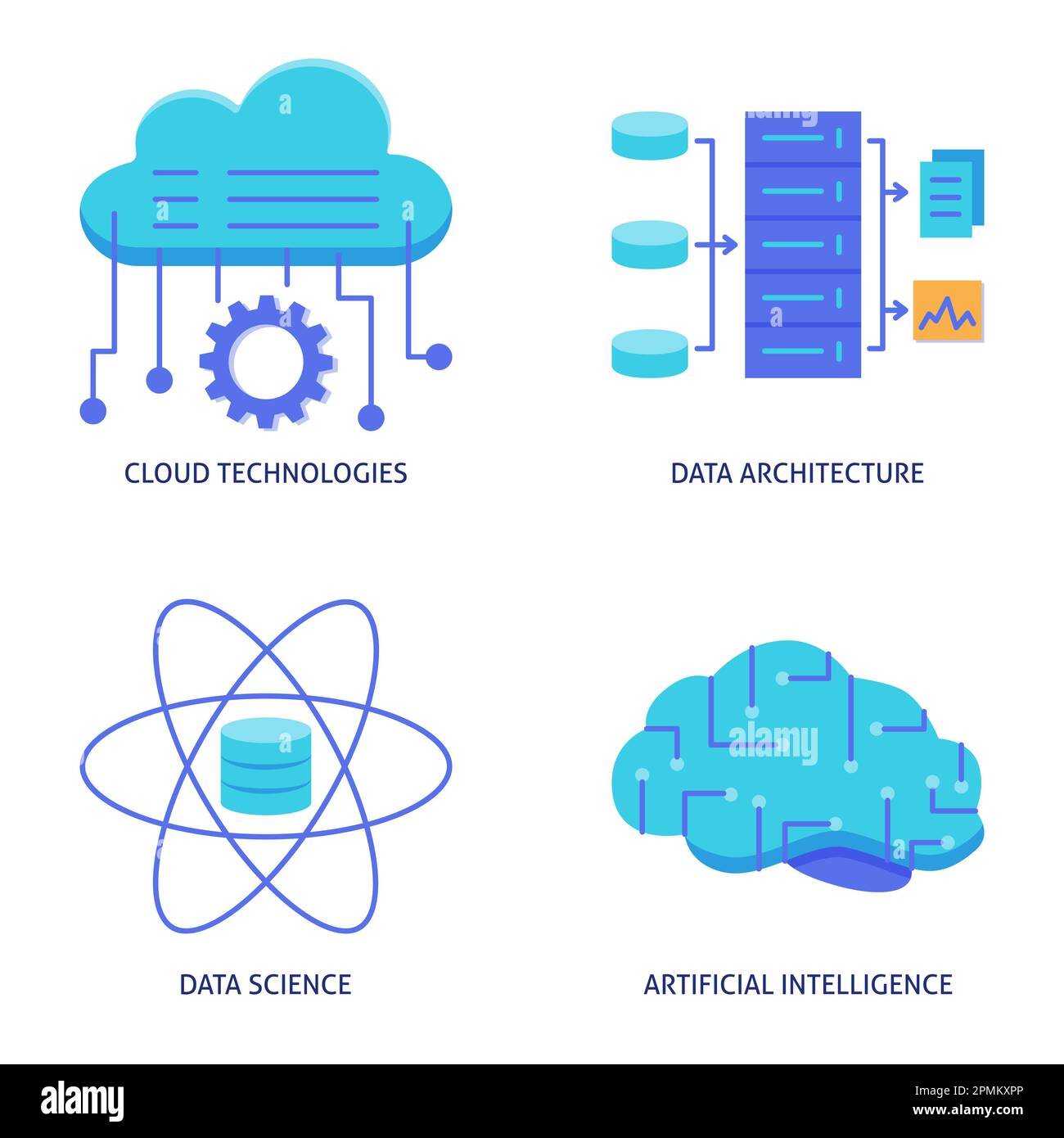 Ai database architecture Stock Vector Images - Alamy