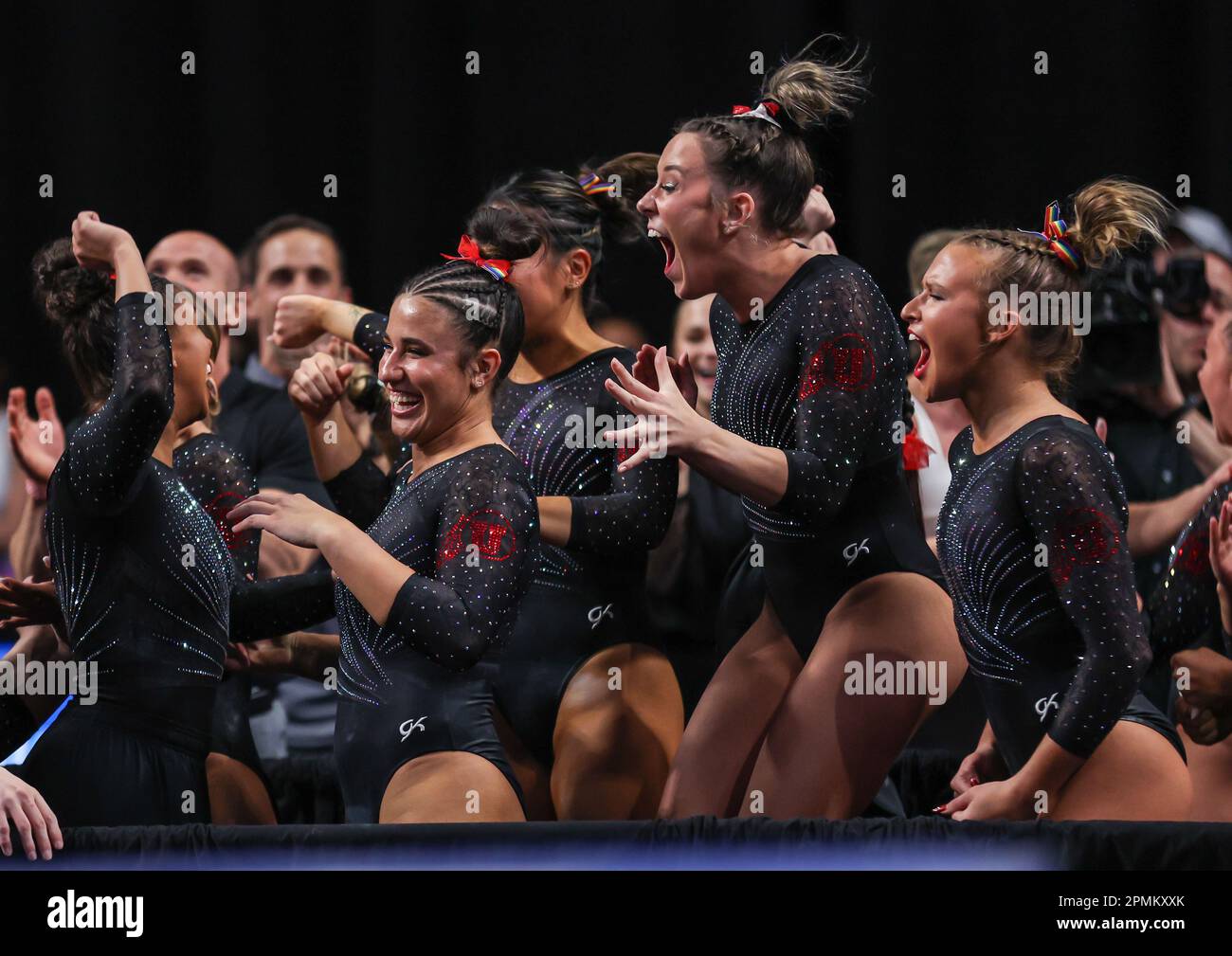 Fort Worth Tx Usa 13th Apr 2023 The Utah Gymnastics Team