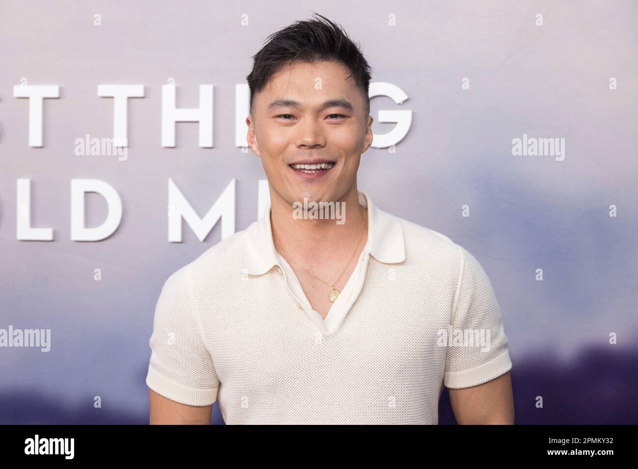 John Harlan Kim arrives at the premiere of "The Last Thing He Told Me" on Thursday, April 13 ...