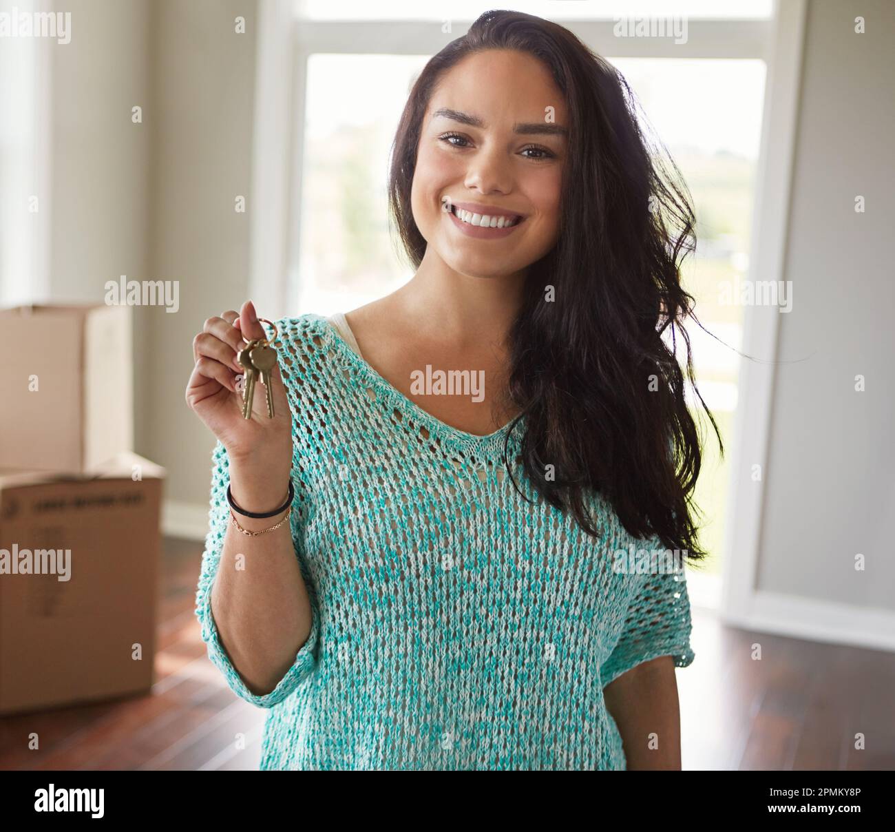 Shes the proud new owner of this house. a woman moving into her new ...